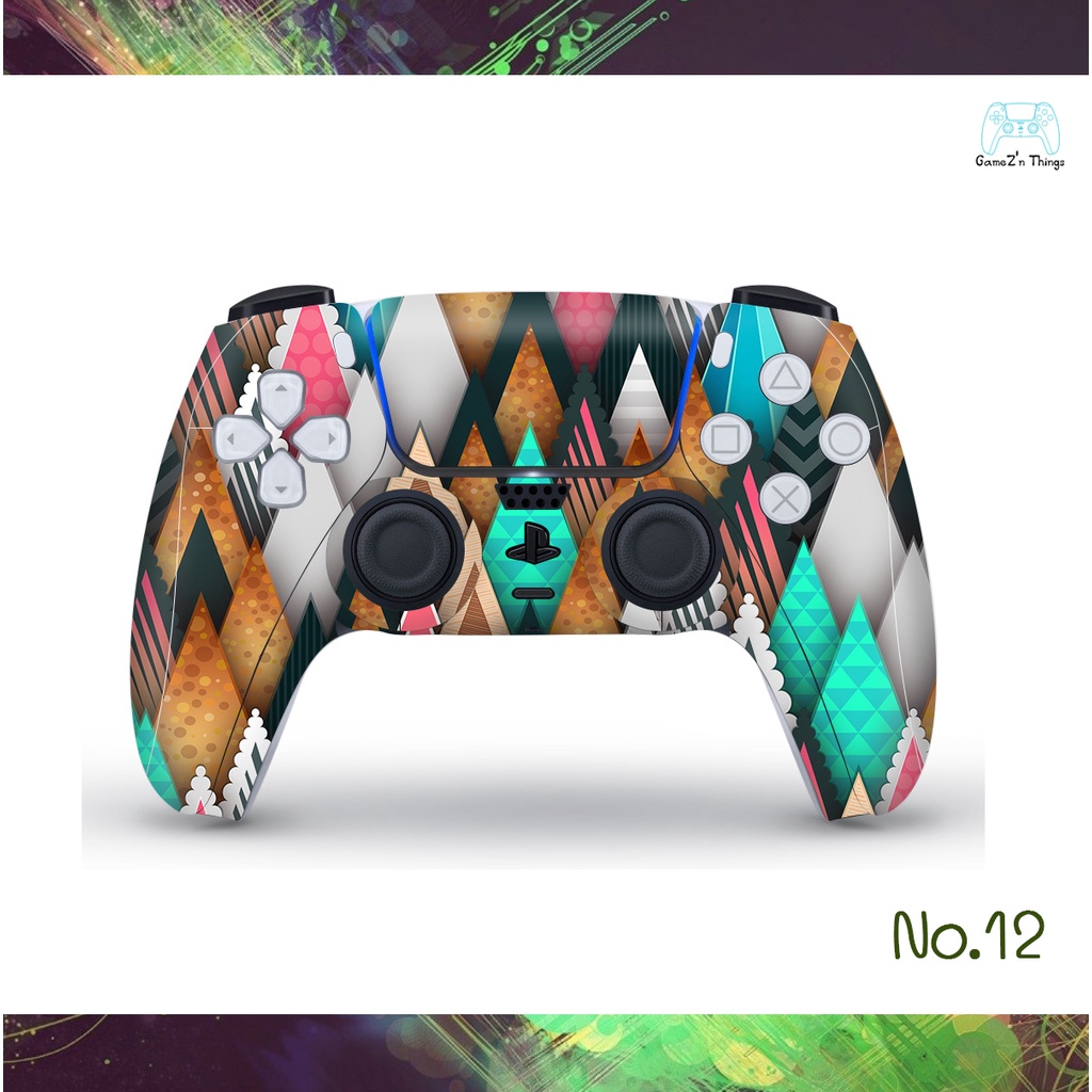 สติกเกอร์ติดจอย กันรอย PS5 Controller Sticker *แถมฟรีจุกอนาล็อค ...
