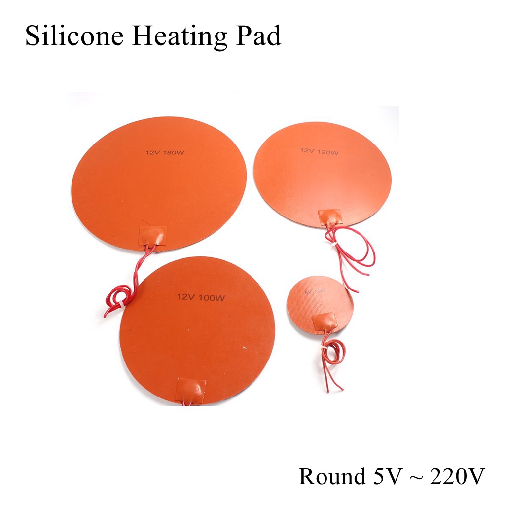 Silicone Rubber Heating Pad Round Circle 5V 12V 220V Flexible Band ...