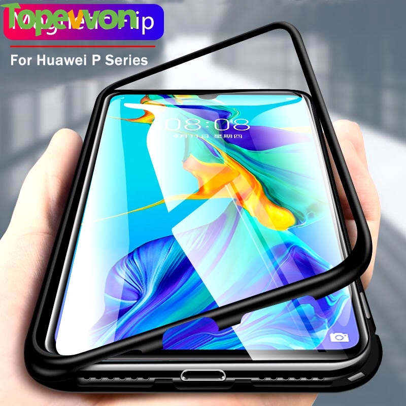 Topewon เคสแม่เหล็กออกแบบ 360 สําหรับ huawei p 30 p 30 lite nova 4 e y ...