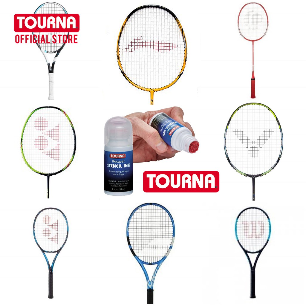 สีทาเอ็นเทนนิส แบดมินตัน TOURNA RACKET STENCIL INK 59ml | Shopee Thailand