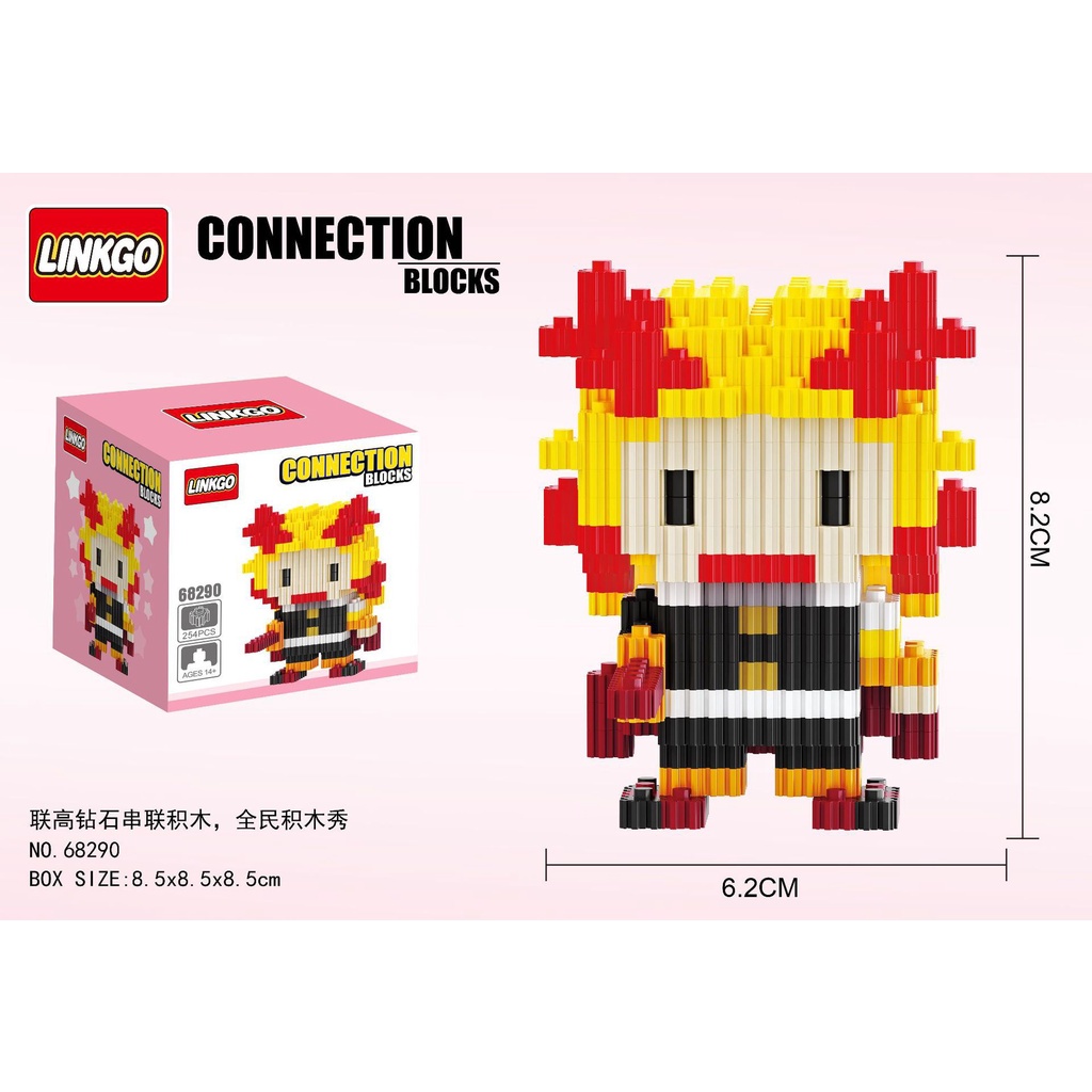 LinkGo Demon Slayer Kimetsu No Yaiba Anime Model Decoration Assembled ...
