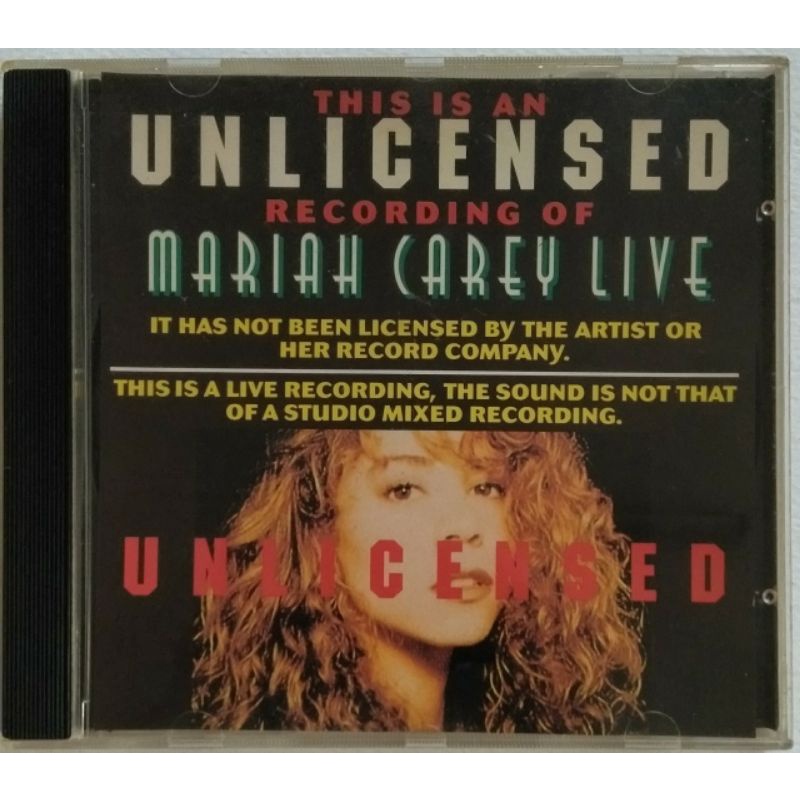 ซีดีเพลง MARIAH CAREY Unlicensed (Live/Concert) *RARE* CD Music ...