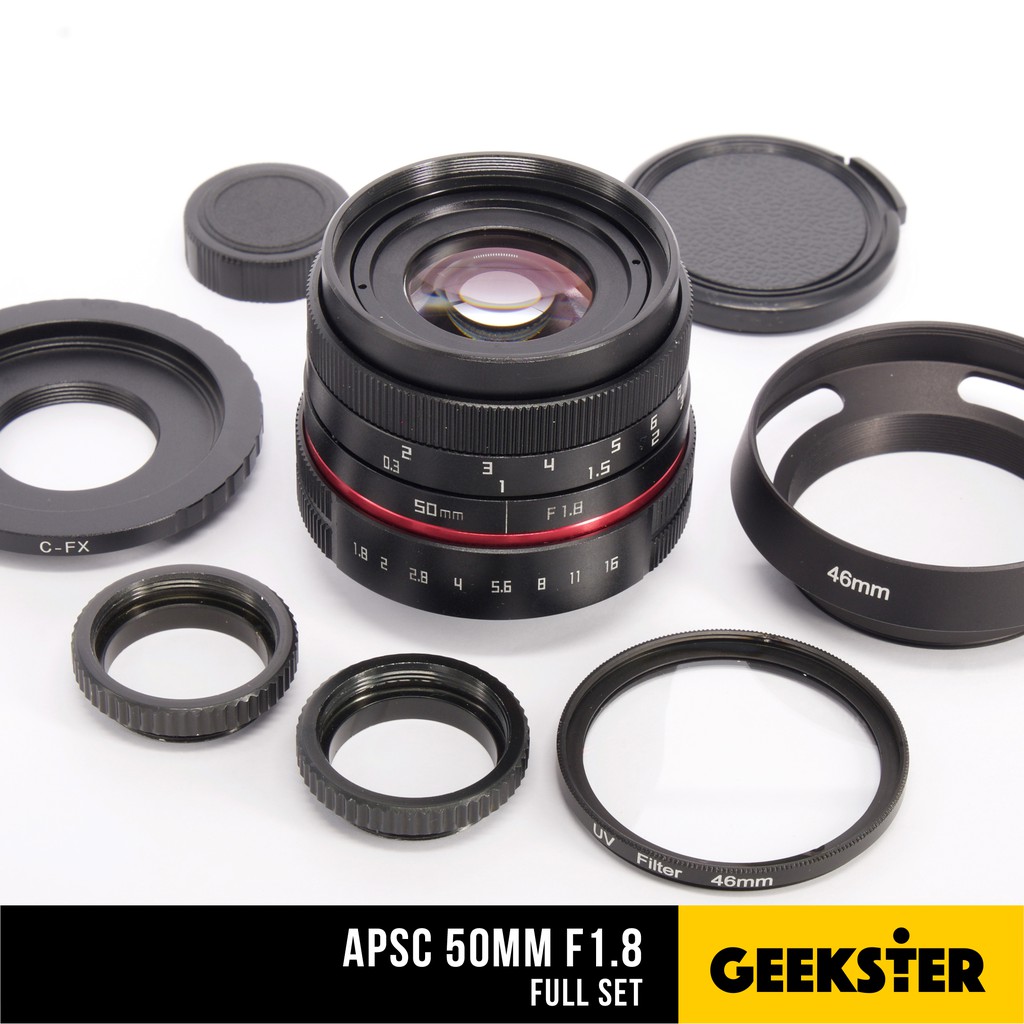 ชุดใหญ่ APSC 50 mm f1.8 MK2 ( RED Edition ) Lens เลนส์มือหมุน 50mm f 1.8 | Shopee Thailand