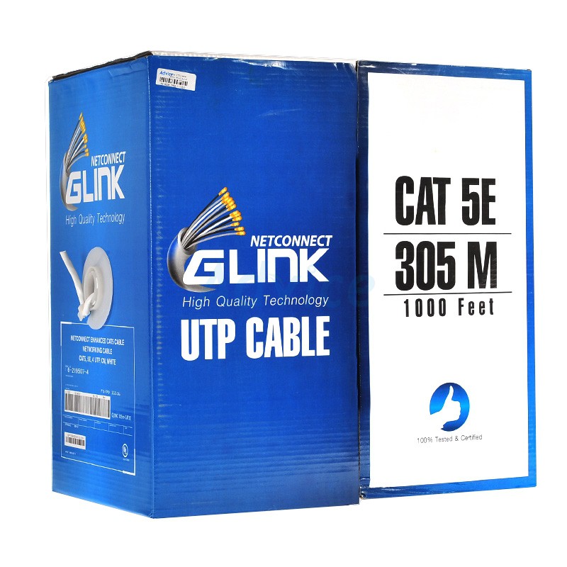 สายแลน GLINK CAT5E UTP Cable GL-5004 ยาว 305 เมตร | Shopee Thailand