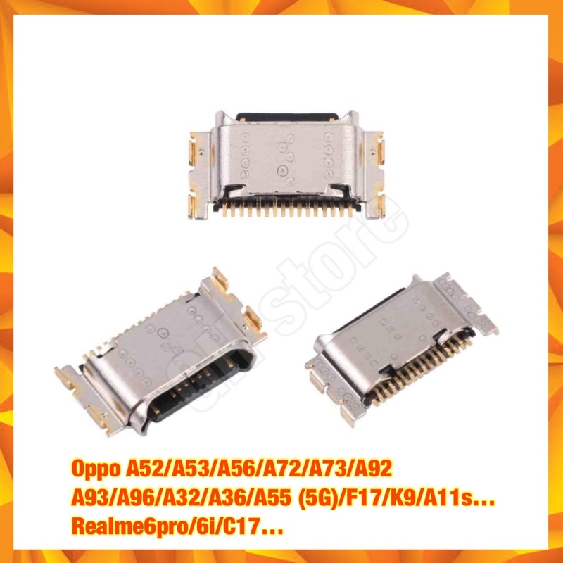 ก้นชาร์จ ตูดชาร์จ Oppo A16,A16s,A52/A53/reno5/A56/A72/A73/A74/A92/A93/A96/A32/A36/A55 (5G)/F17 ...