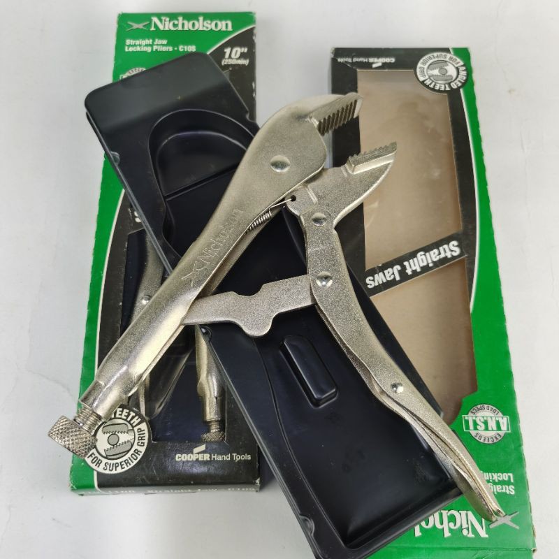 ล้างสต๊อก คีมล๊อคนิโคลสัน ปากตรง Nicholson Straight Jaws Locking Pliers ...