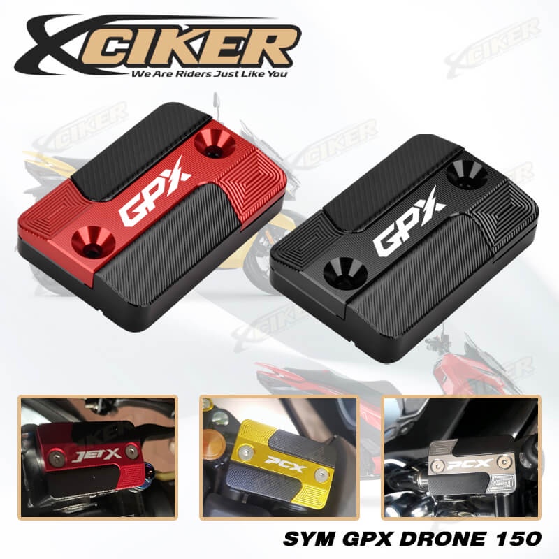 Sym GPX Drone 150 ฝาครอบถังน้ํามันเบรกหน้ารถจักรยานยนต์ CNC อลูมิเนียม ...
