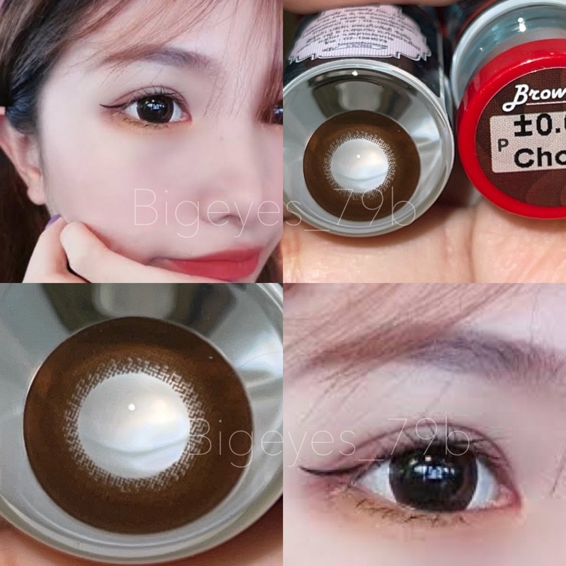 Choco (Wink lens) ขนาดตาโต Bigeyes บิ๊กอายสีchoco☀️กรองแสง uv (บิ๊กอาย ...