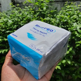 RiverPro กระดาษเช็ดปาก popup tissue paper ทิชชู่ป๊อปอัพ POP-UP PAPER ...