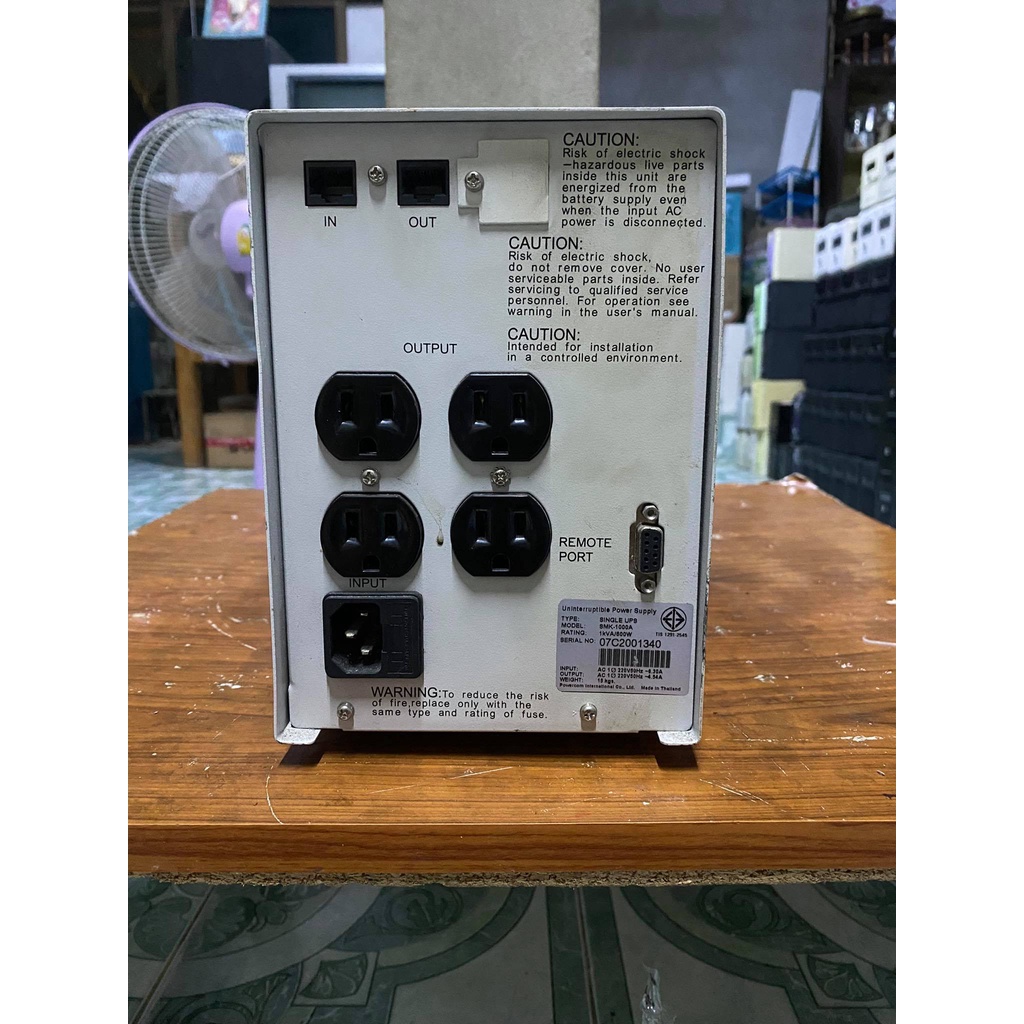 เครื่องสำรองไฟ POWERMATIC UPS (600 Va/360 Watt)(1000 Va/600 Watt) (1500 ...