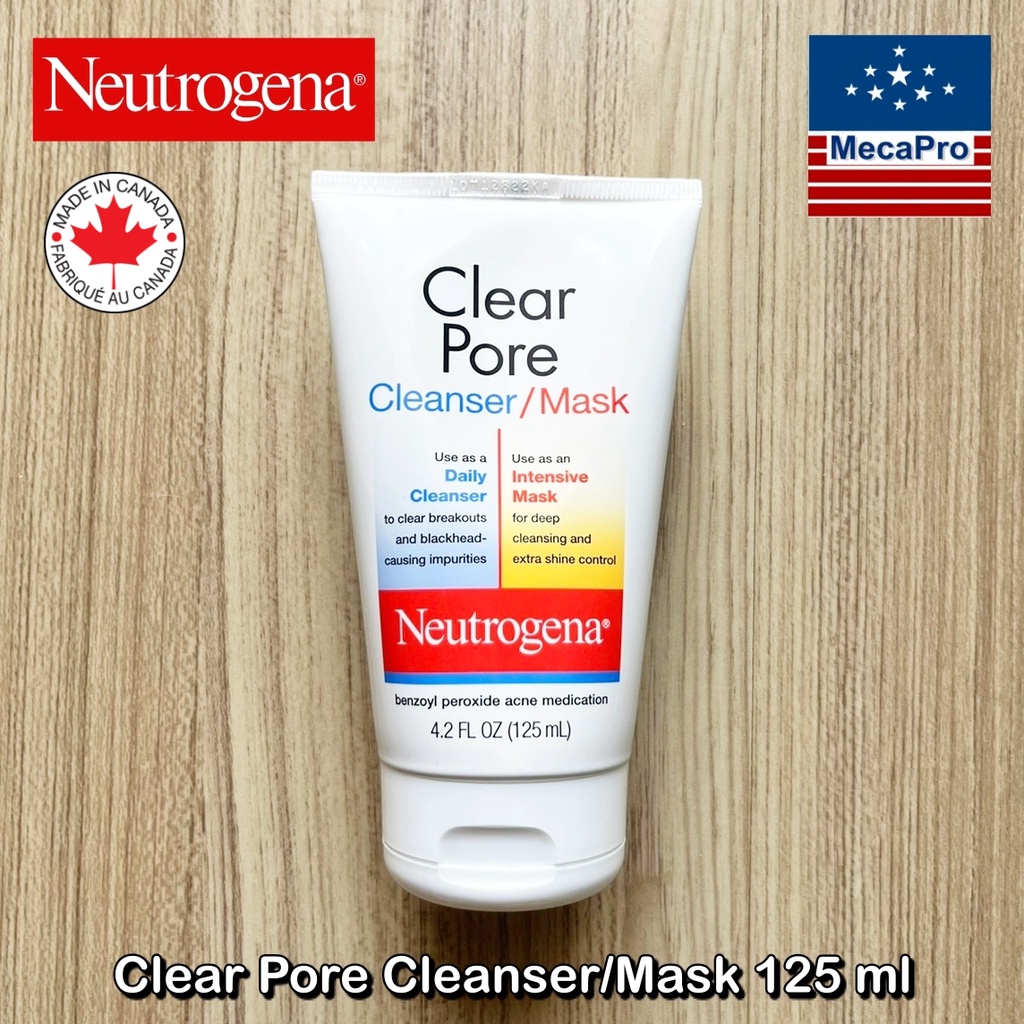 Neutrogena® Clear Pore Cleanser/Mask 125 ml นูโทรจีนา คลีนเซอร์ +มาส์ก ...