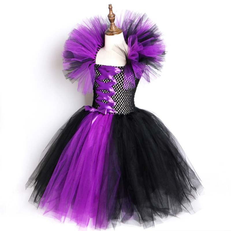 ชุดเดรสแฟนซี Deluxe Glam Gown Tutu Dress Demon Queen Witch สีดํา ...