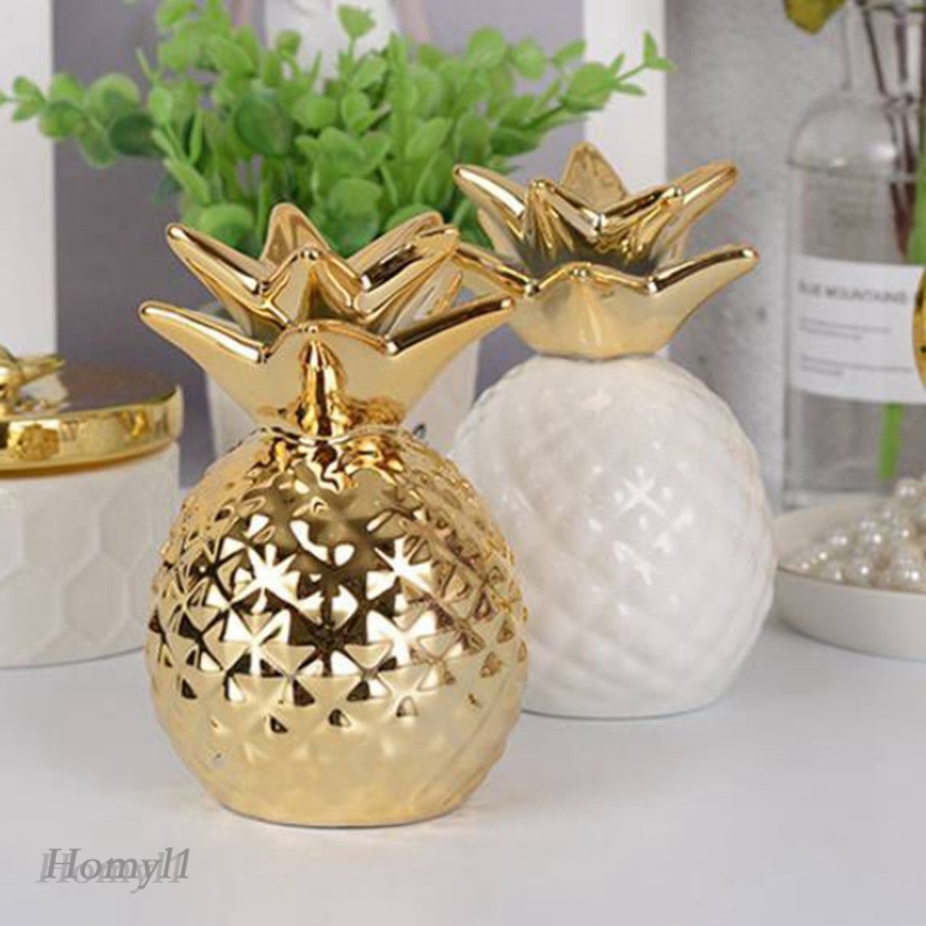 Modern Ceramic Pineapple Piggy Bank Coin Bank Saving Money Box Kids ...