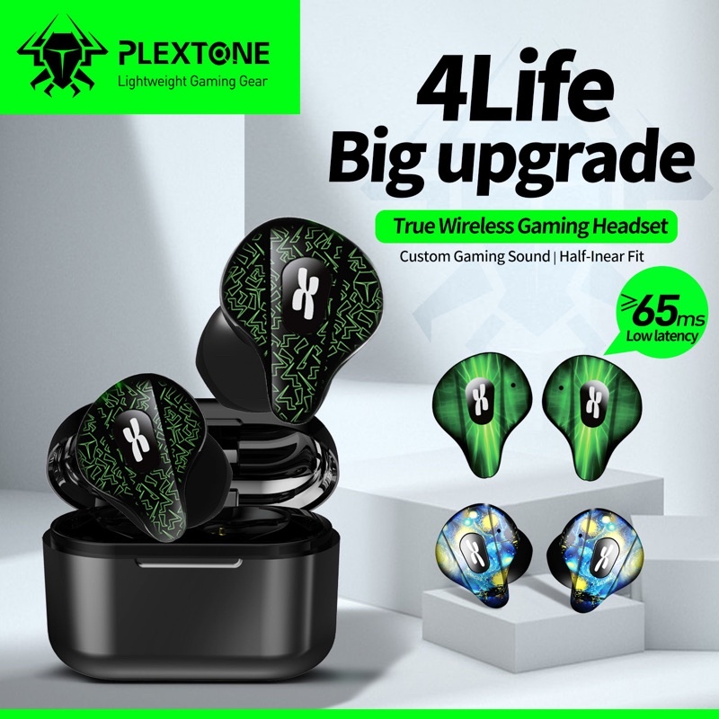 หูฟังบลูทูธเกมมิ่ง Plextone 4 Live แยกเสียงชัดเจน ของแท้ Bluetooth ...