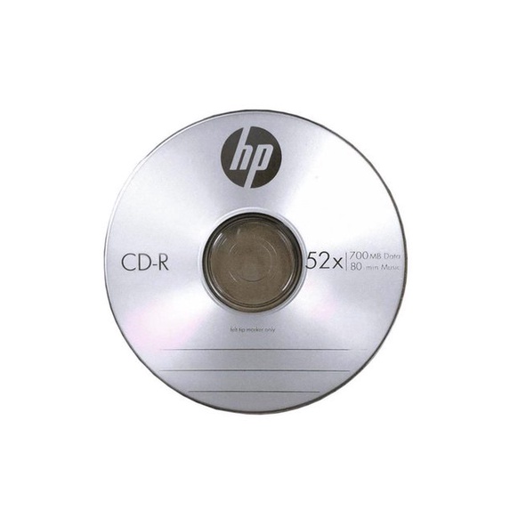 แผ่นซีดี CD CD-R และ Printable ยี่ห้อ HP ความจุ 700MB Pack 50 แผ่น. ...