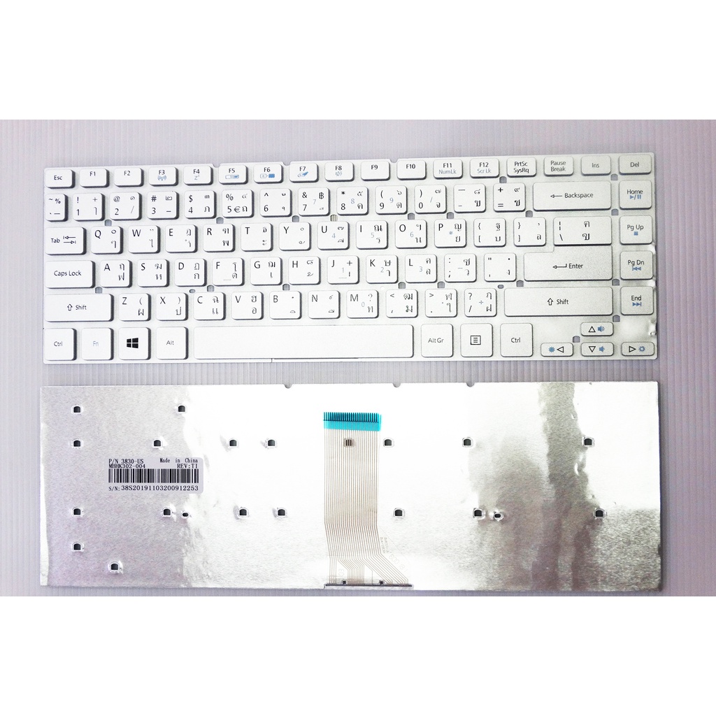 Keyboard ACER 4755 สีเงิน (ภาษาไทย-อังกฤษ) | Shopee Thailand
