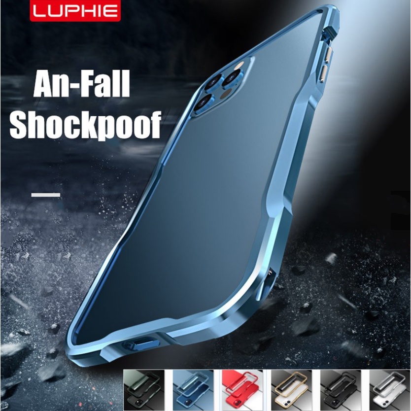 LUPHIE เคส iPhone 12 11 Pro Max Mini รุ่น Metal Bumper Aluminium Frame ...