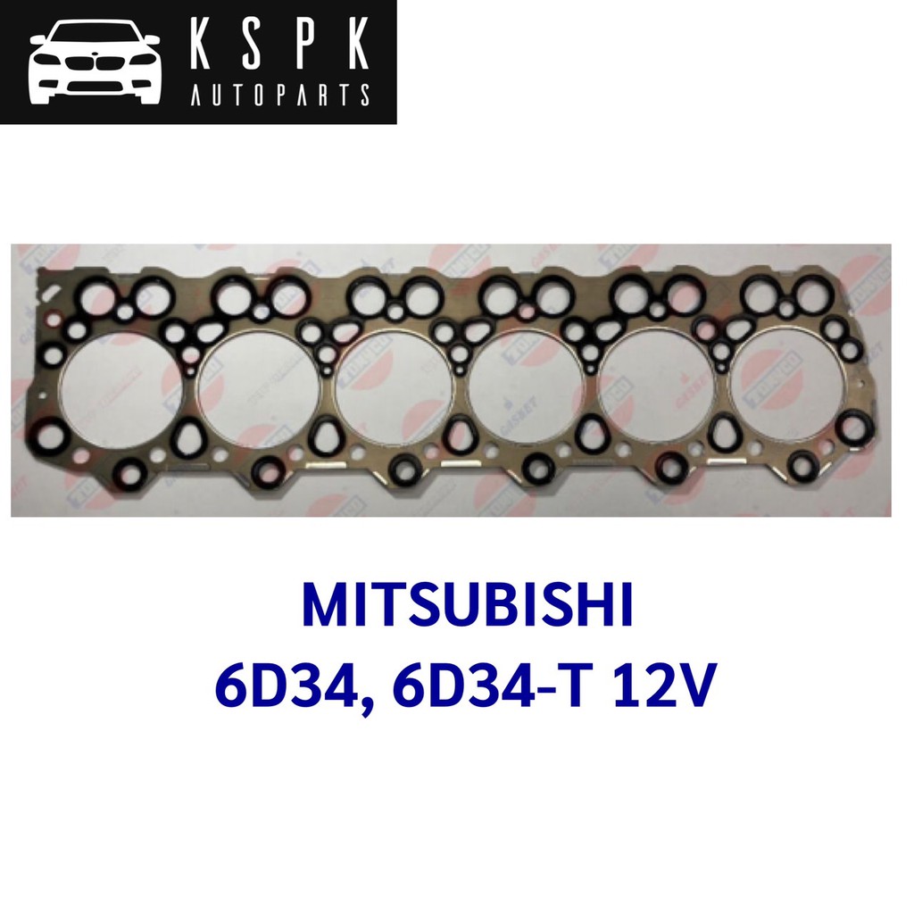 ประเก็นฝาสูบ MITSUBISHI 6D34, 6D34-T 12V | Shopee Thailand