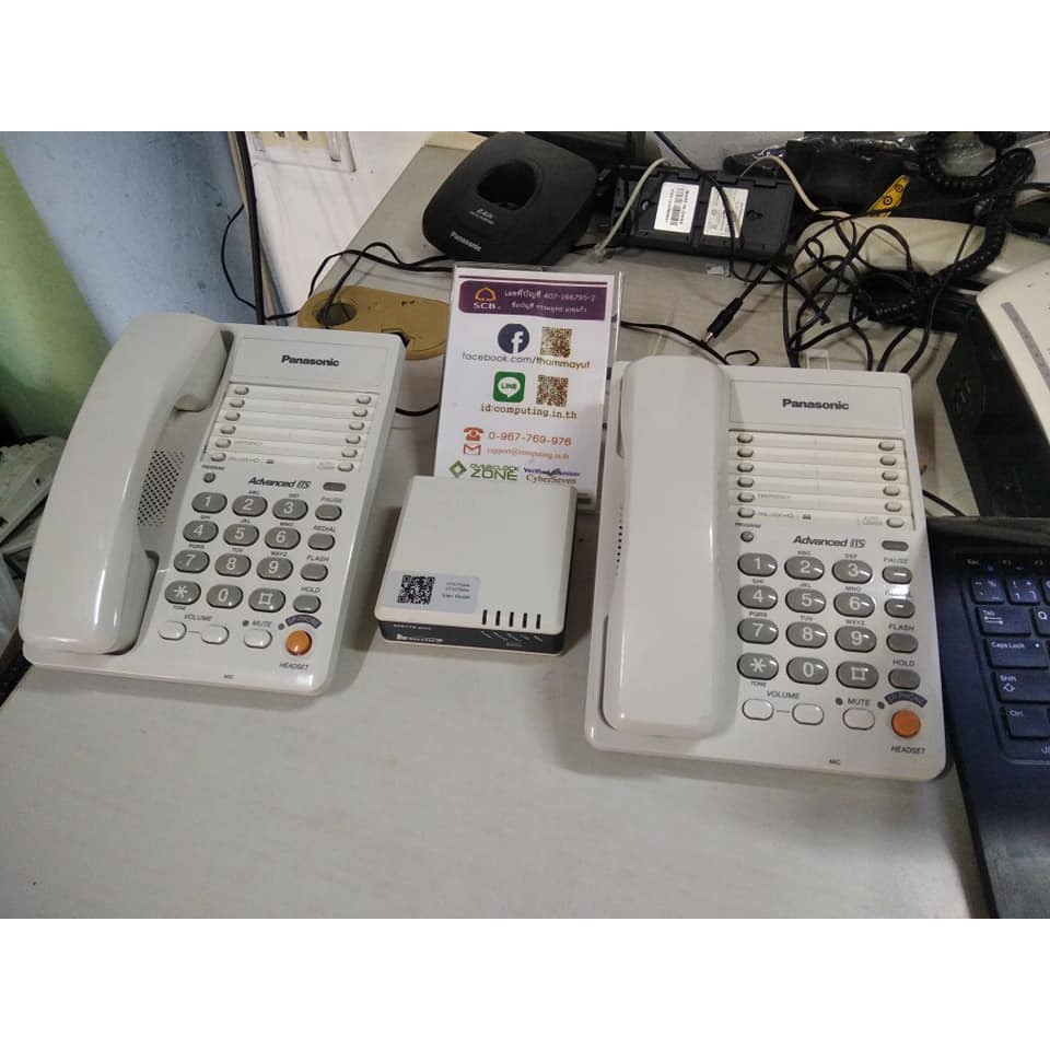 VoIP Adapter Welltech ATA-172 plus พร้อมเครื่องโทรศัพท์ Panasonic KX ...