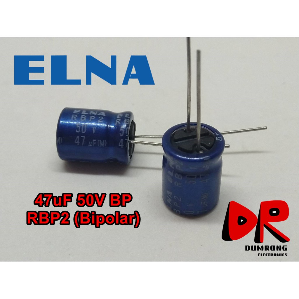 (5 ชิ้น) 47uF 50V RBP2 BP (Bipolar) ELNA ตัวเก็บประจุ ออดิโอเกรด ญี่ปุ่น | Shopee Thailand