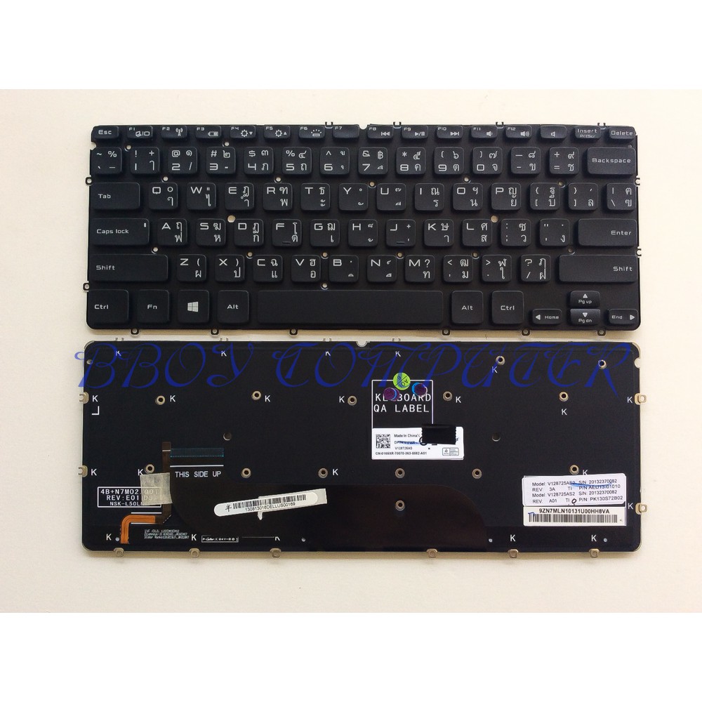 DELL Keyboard คีย์บอร์ด DELL XPS13 L321 L322 XPS13 L221 L321X L322X ...