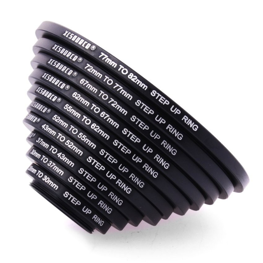 XCSource ชุดฟิลเตอร์สเต็ปอัพริง 10 ชิ้น Filter Step up Ring Adapter ...