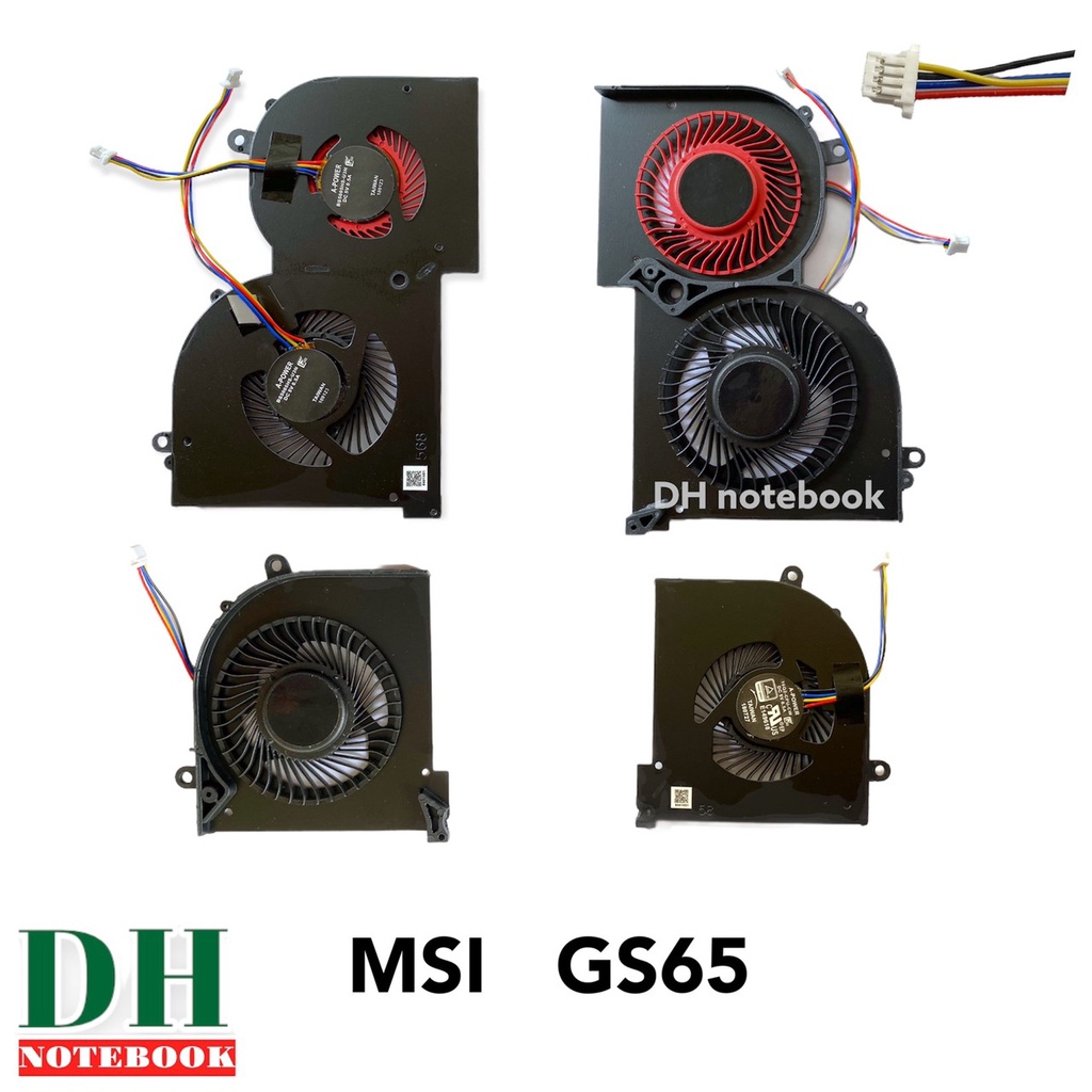 พัดลมโน้ตบุ้ค MSI GS65 MS-16Q2 16Q2-CPU-CW 16Q2-GPU-CW | Shopee Thailand