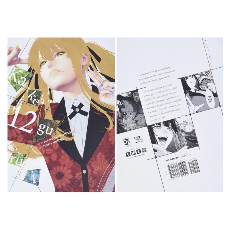 Kakegurui [English Manga] Compulsive Gambler (individual) Volume 1-13 ...
