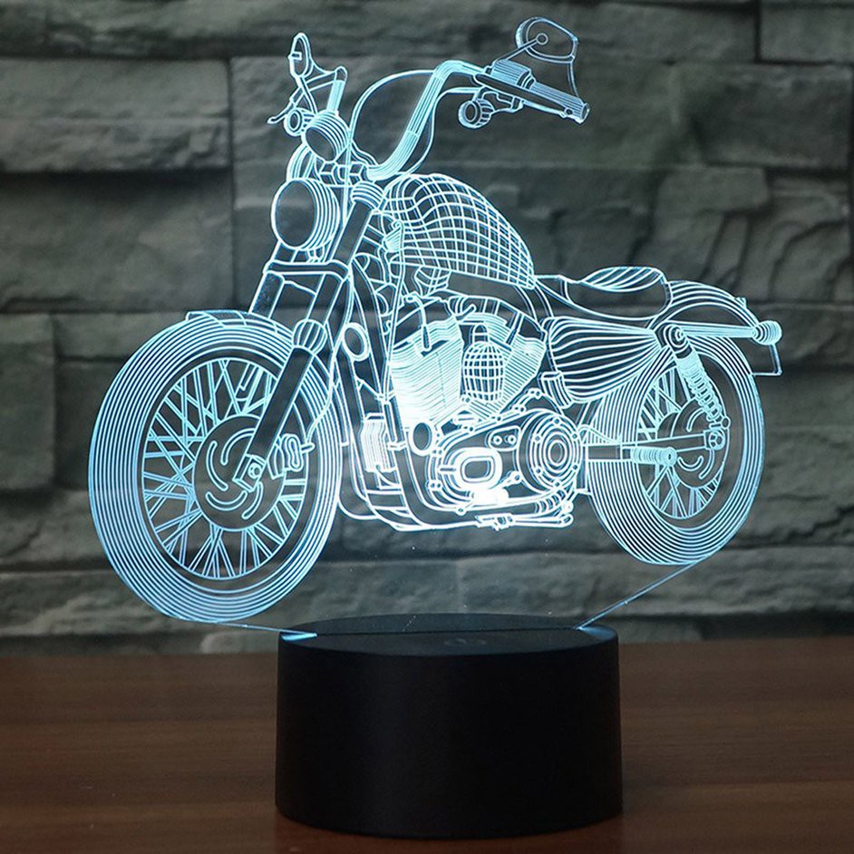 #Ae 3D Visual Illusion โคมไฟอะคริลิคใสไฟกลางคืนไฟ Led เปลี่ยนสี | Shopee Thailand