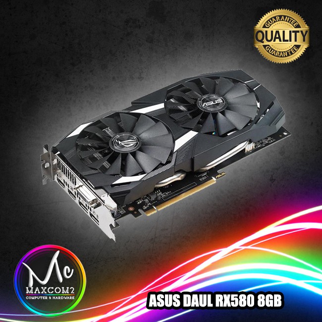 การ์ดจอ VGA ASUS DUAL RX 580 8GB GDDR5 สินค้ามือสอง มีประกันร้าน 14 วัน ...