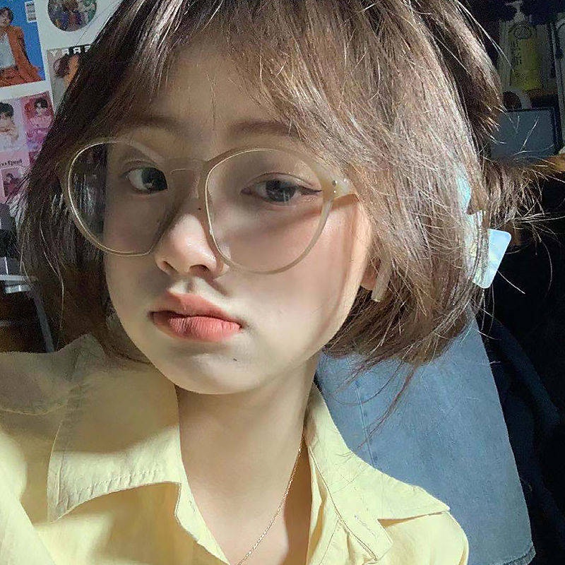แว่นตา MIKE TEA COLOR รุ่นเกาหลีของ Myopia, Round Face Ultra -Light ...