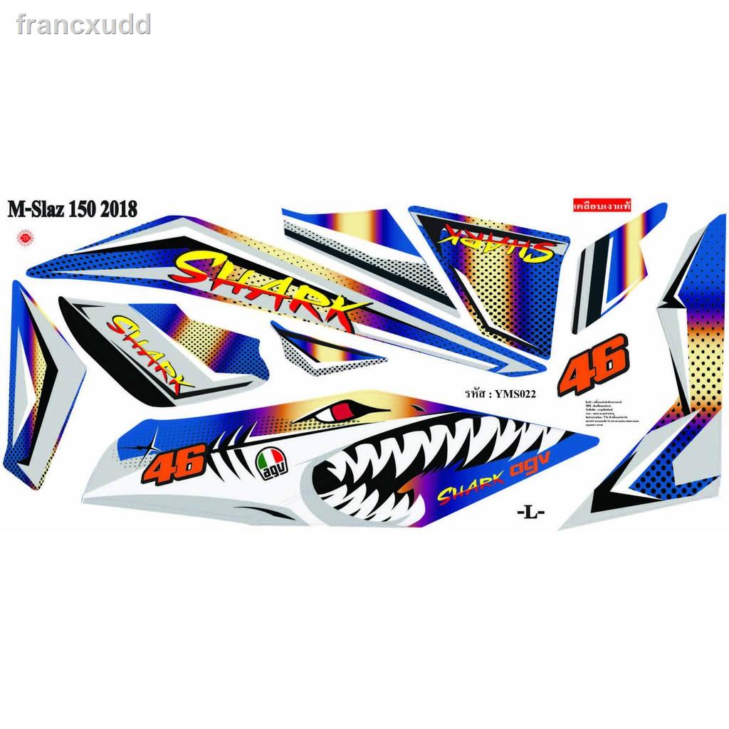 2021 ทันสมัยที่สุด┋♛ สติ๊กเกอร์ YAMAHA M-SLAZ 150 ปี 2018 (แผ่นใหญ่เต็ม ...