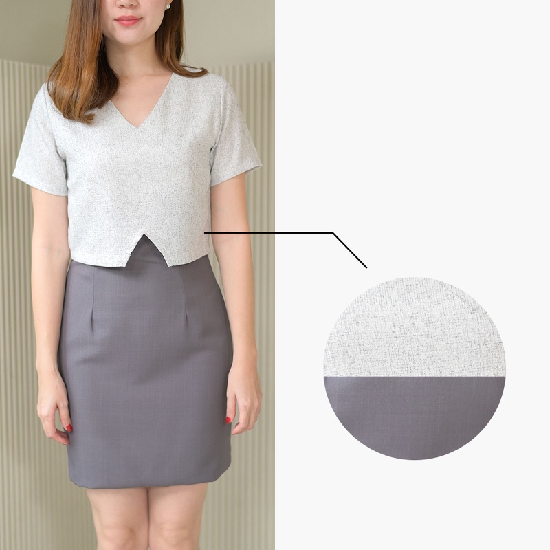CRAYONBRAND - ชุดเดรส รุ่น Stephanie dress (chanel) | Shopee Thailand