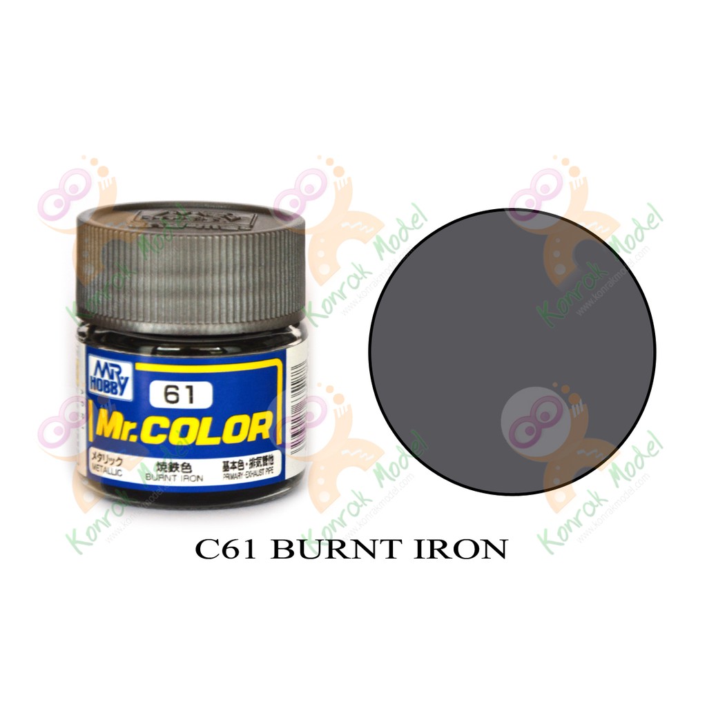 สีสูตรทินเนอร์ Mr.hobby Mr.color C61 Burnt Iron Metallic 10ml | Shopee ...