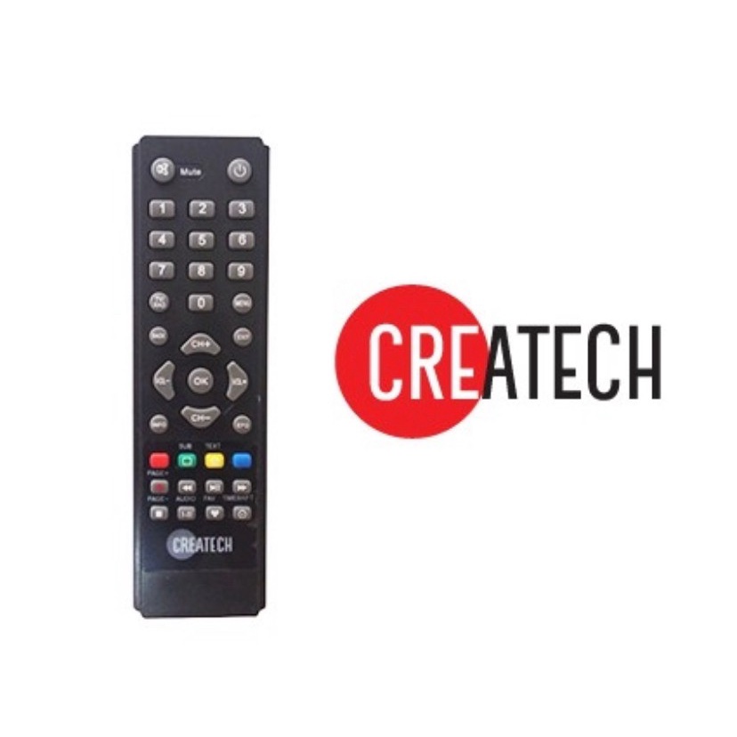 รีโมทกล่องทีวีดิจตอล CREATECH (ใช้กับกล่องรับสัญญาณดิจิตอลทีวี CREATECH ...