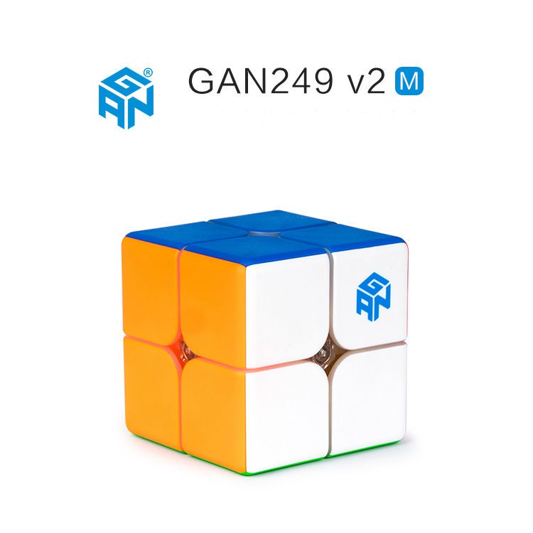 Gan 249 V2/V2 M แม่เหล็ก 2X2 Magic cube GAN249 V2 2X2 ความเร็ว cube GAN ...