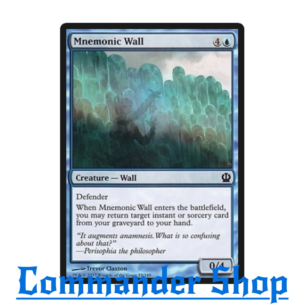 Mnemonic Wall (Creature - Wall) Blue Mv5 Defender การ์ด Magic The ...
