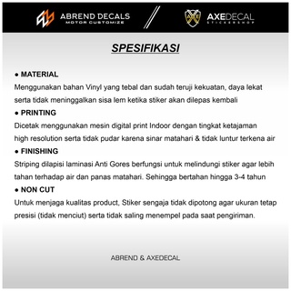 Striping Honda ADV 160 ใหม่ Livery Hrc Racing/สติกเกอร์รถจักรยานยนต์ ...
