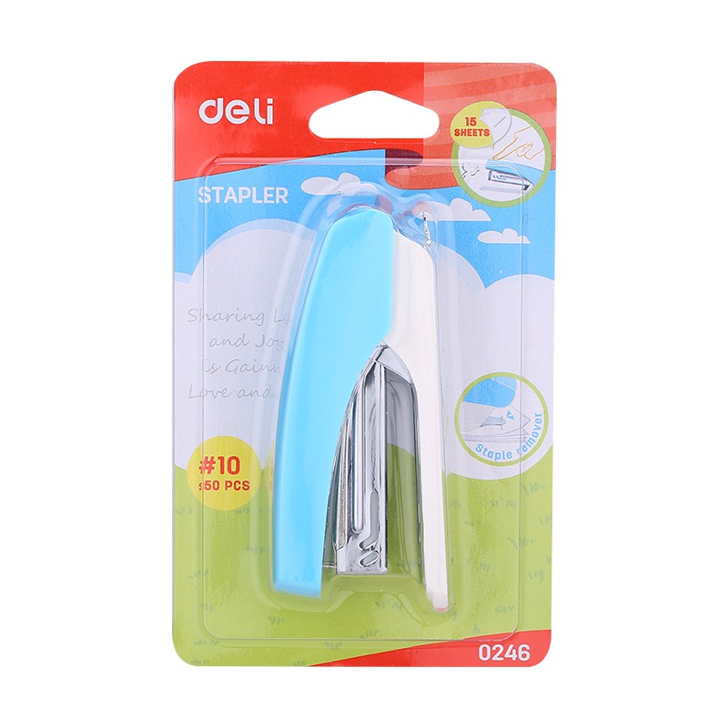 DELI 0246 เครื่องเย็บกระดาษ ขนาด #10 | Shopee Thailand