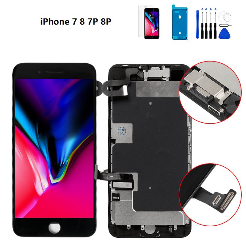 พร้อมอุปกรณ์เสริม เหมาะสําหรับ Apple iPhone 5S SE 6SP 7 7P 8 8P ประกอบหน้าจอจอแสดงผล LCD หน้าจอ ...