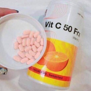 VIT C 50 FRX 50 MG . (วิตามินซี 50 มก ต่อ เม็ด กระปุก 1000 เม็ด ...