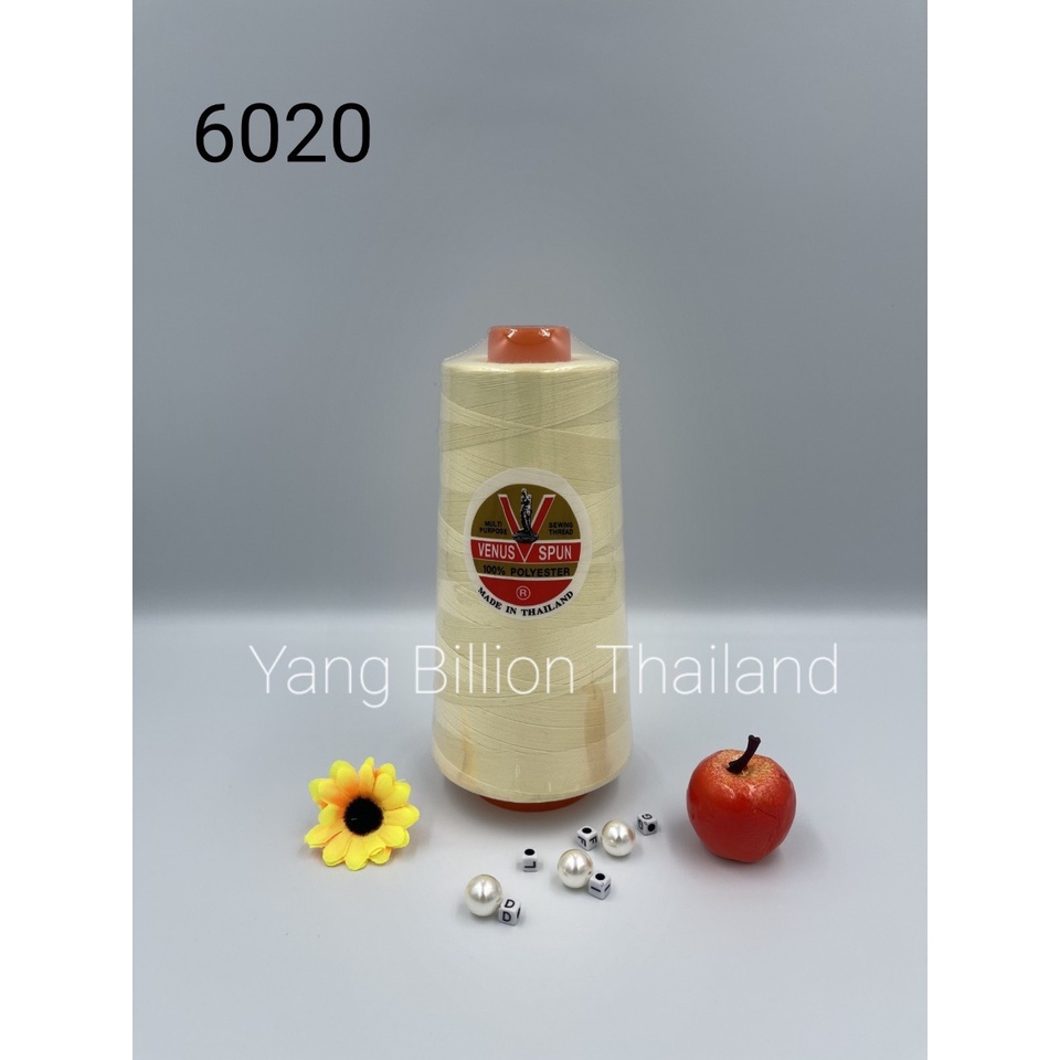 ด้ายเย็บผ้าวีนัส ด้ายหลอดใหญ่ ด้ายCMPเบอร์ 60 30/2 แกนส้ม 270g Venus ...
