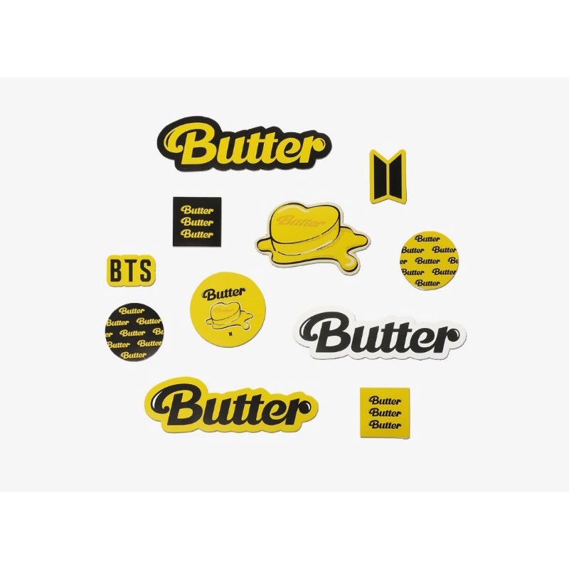 [พร้อมส่ง] BTS MERCH BUTTER Sticker Set (เซตสติ๊กเกอร์คอลเลคชั่นBUTTER ...
