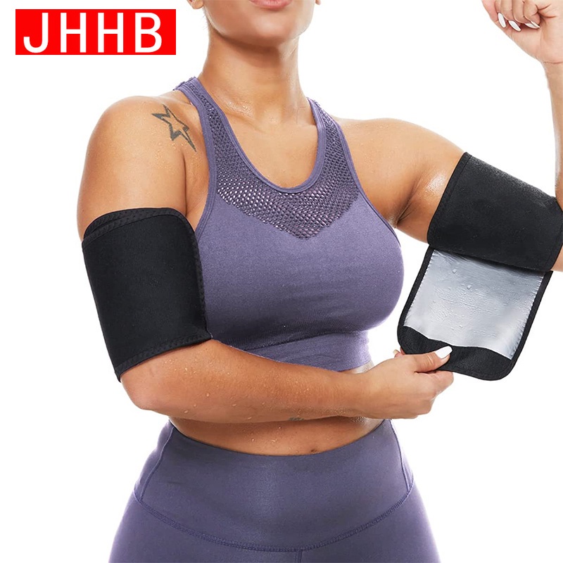 Women Sauna Arm Trimmer Sweat Shaper Bands Compression Sleeves Sauna ...