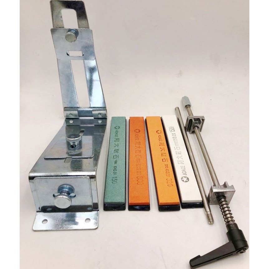 ที่ลับมีด สแตนเลส Kitchen Knife Sharpener LEEPED แถมหินลับมีด 4 ก้อน ...