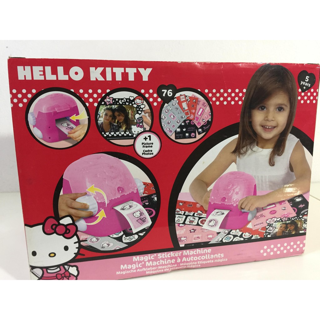 (พร้อมส่ง)ของเล่น เครื่องทำสติ๊กเกอร์ Hello Kitty Magic' s sticker ...