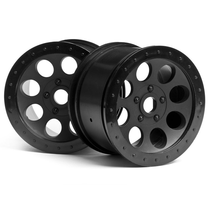 HPI 3186 MAG-8 WHEELS BLACK (83X56mm/2pcs) (for HPI SAVAGE) | Shopee ...