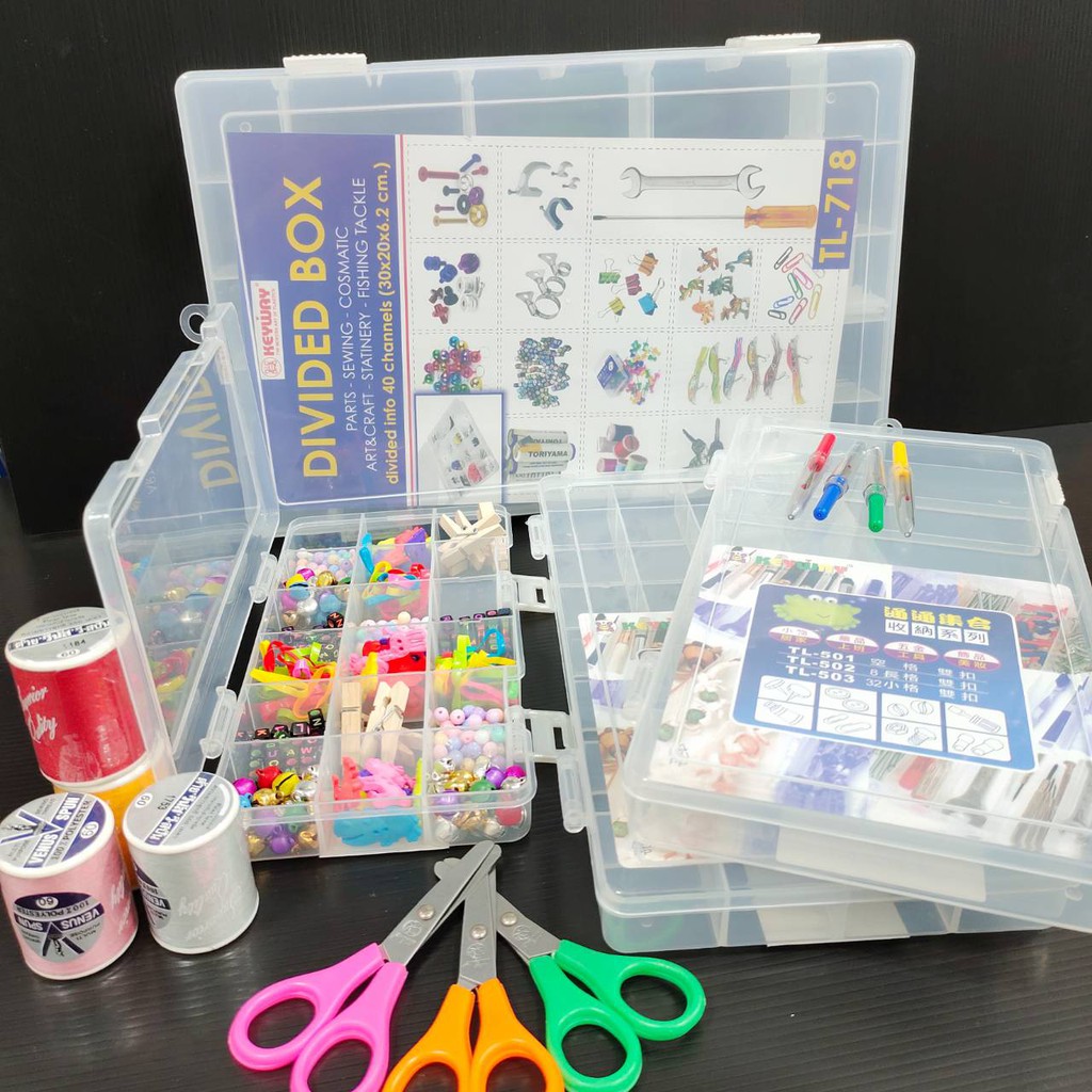 กล่องแบ่งช่องเก็บอุปกรณ์ต่างๆ รุ่นTL-303 , TL-502 , TL-503และTL-718 | Shopee Thailand