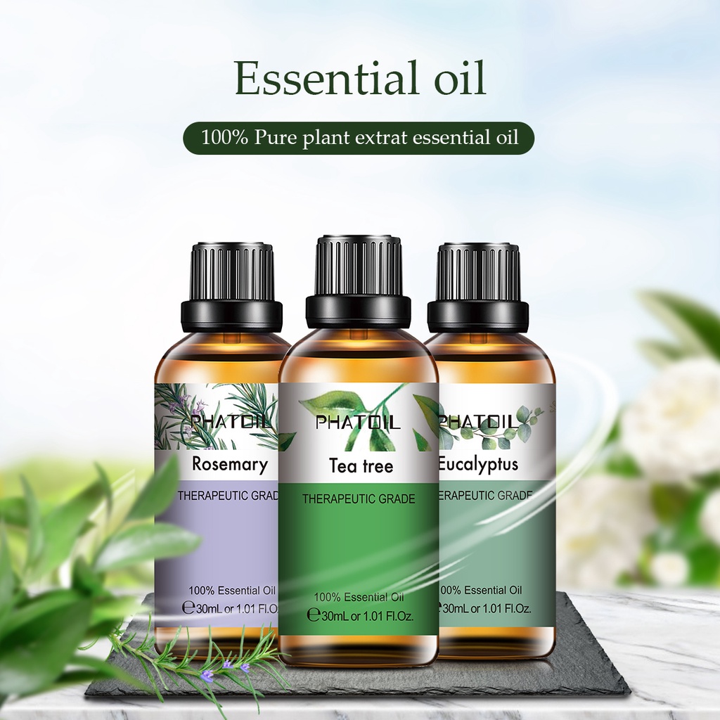 [3PCS/SET] PHATOIL 30ml Boost Immunity Essential Oils Gift Set Aromatherapy Humidifier Oil ...