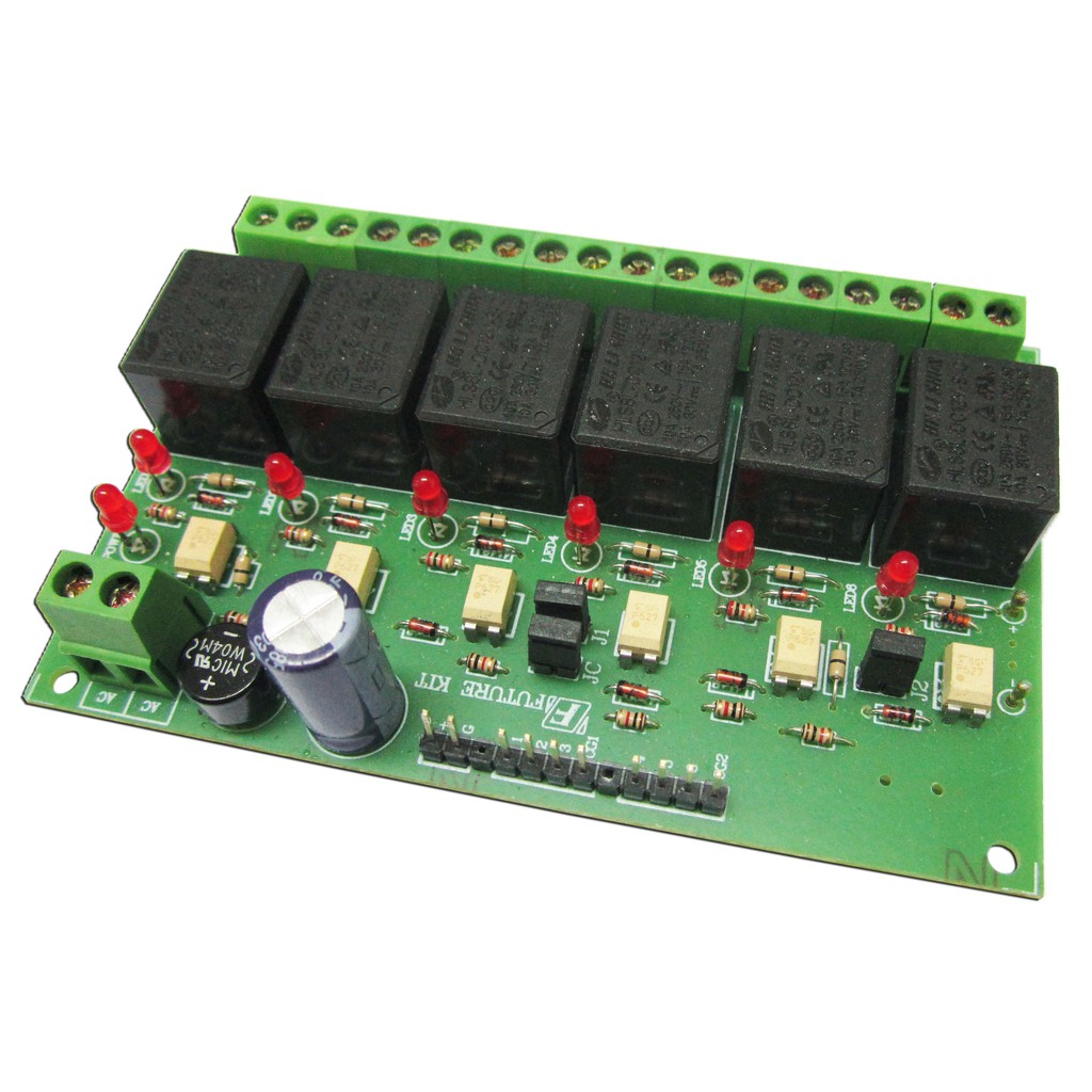 MICROBOT KIT MB602 รีเลย์การ์ด 6 ช่อง | Shopee Thailand